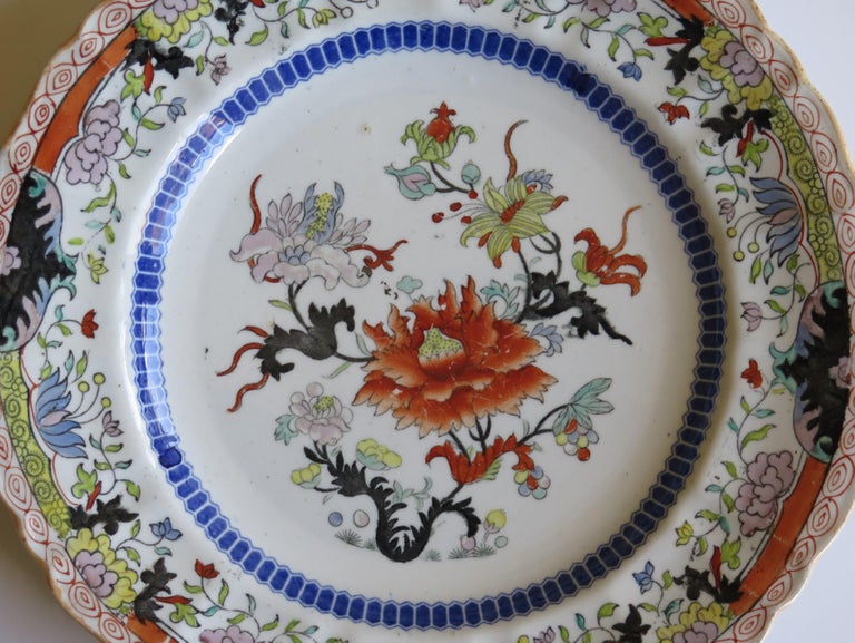Early 19th Century Masons Ironstone Plate in Ragged Rose Pattern, Circa ...