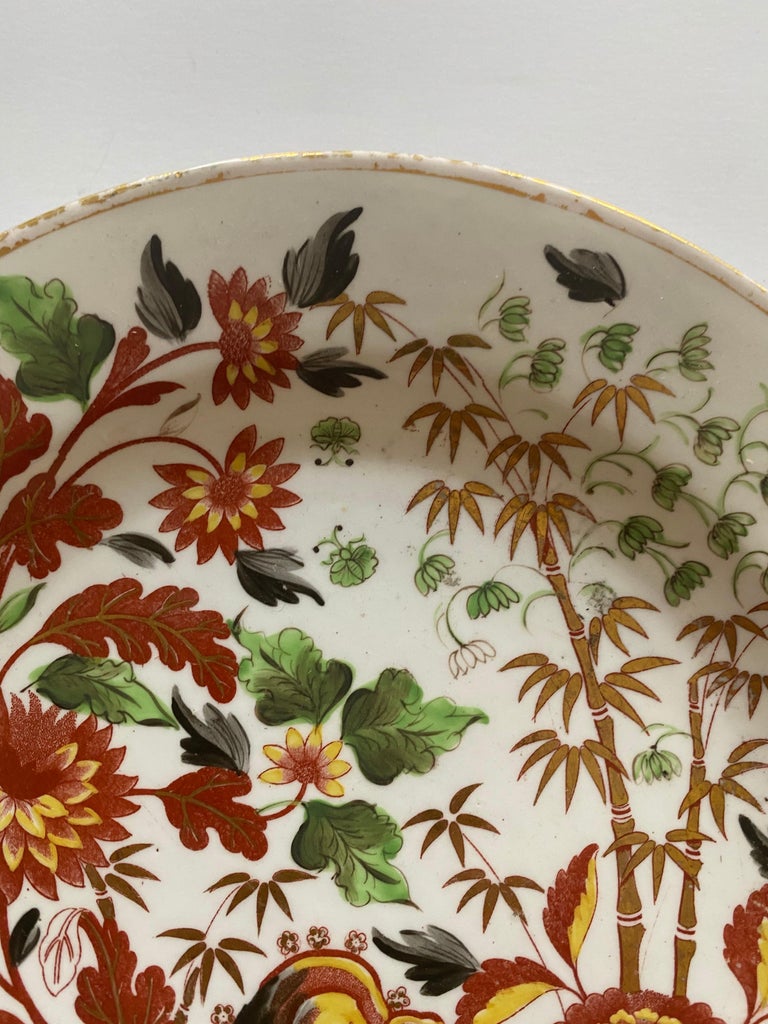 Early 19th Century Minton Red Oriental Garden Plates ~ a Pair For Sale ...