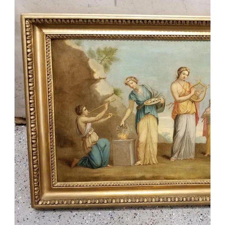 Early 19th Century Musical Nymphs Painting For Sale at 1stDibs