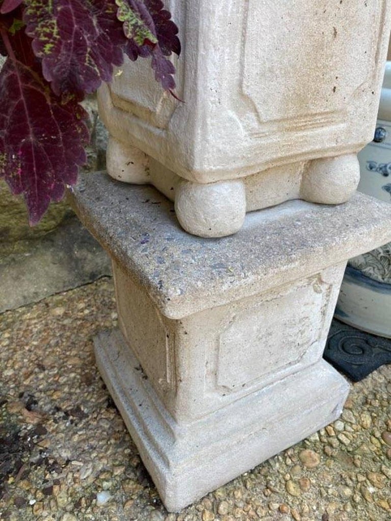 Early 19th Century Neoclassical Cast Cement Garden Obelisks at 1stDibs