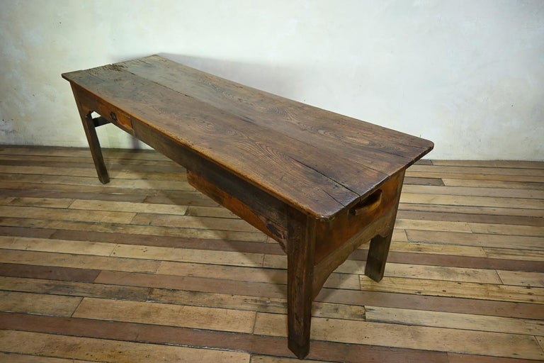 Early 19th Century Oak and Ash Farmhouse Dining Table For Sale at 1stDibs