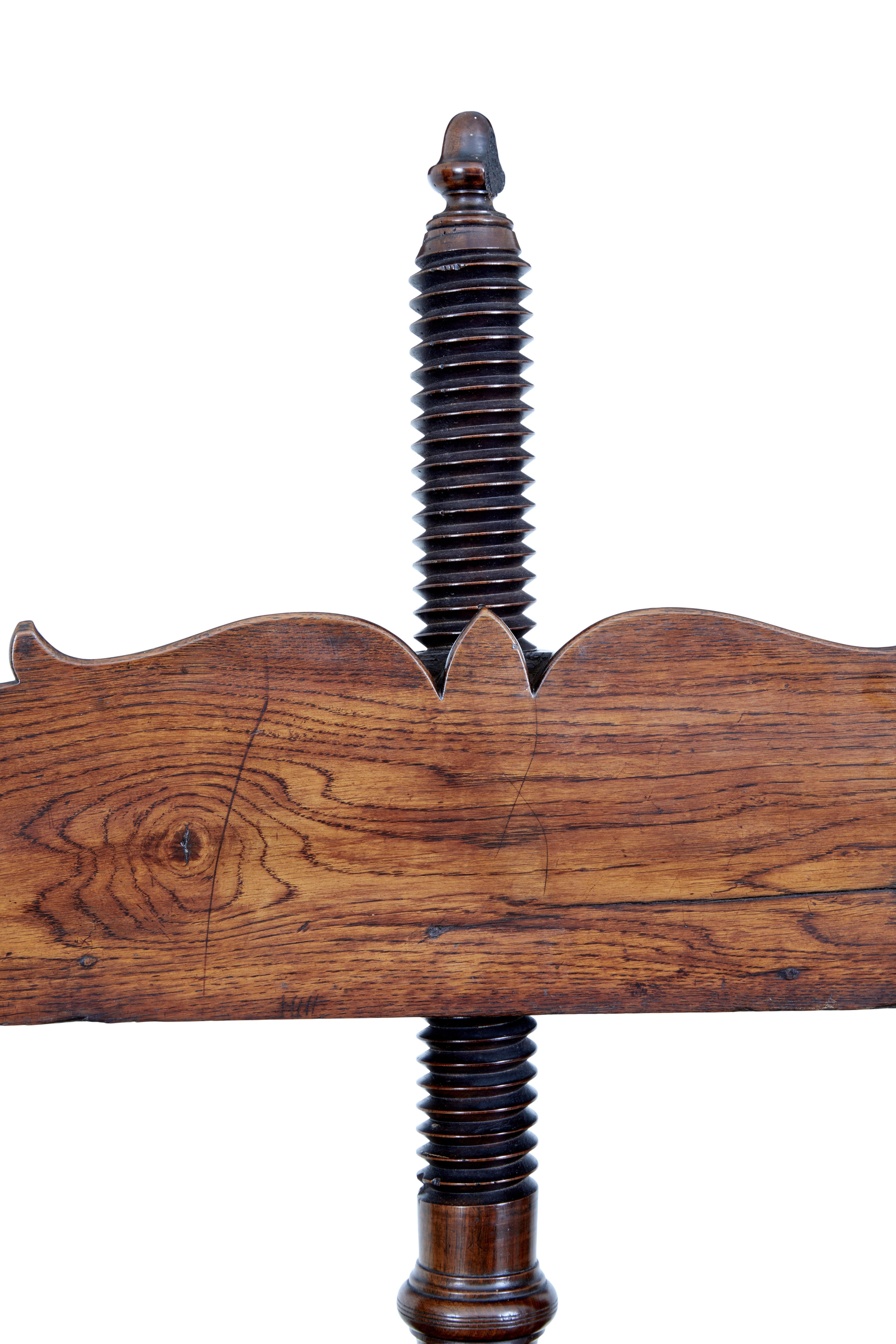 Early 19th Century Oak Book Press Cupboard For Sale at 1stDibs