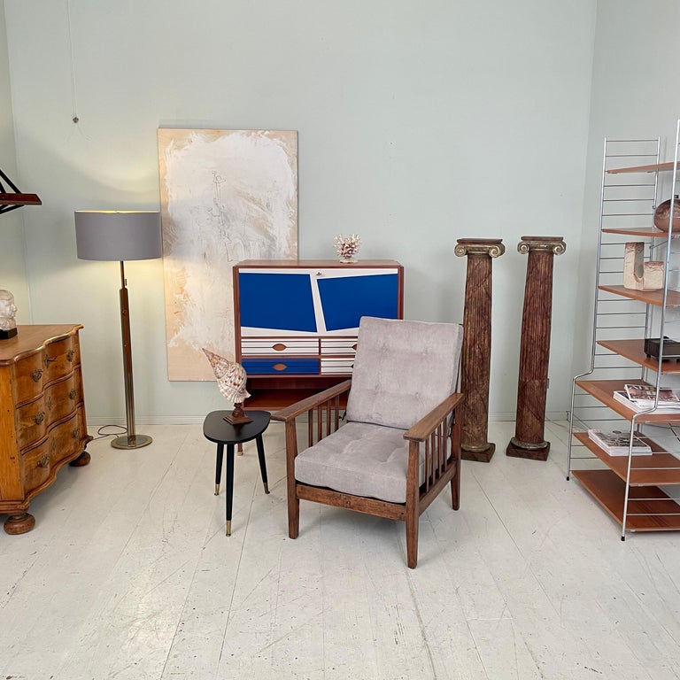 Early 19th Century Pair of Wood Columns Lacquered in Faux Marble ...