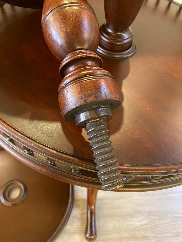 Circa 1800 Philadelphia Mahogany Silent Butler Dumb Waiter Table For ...