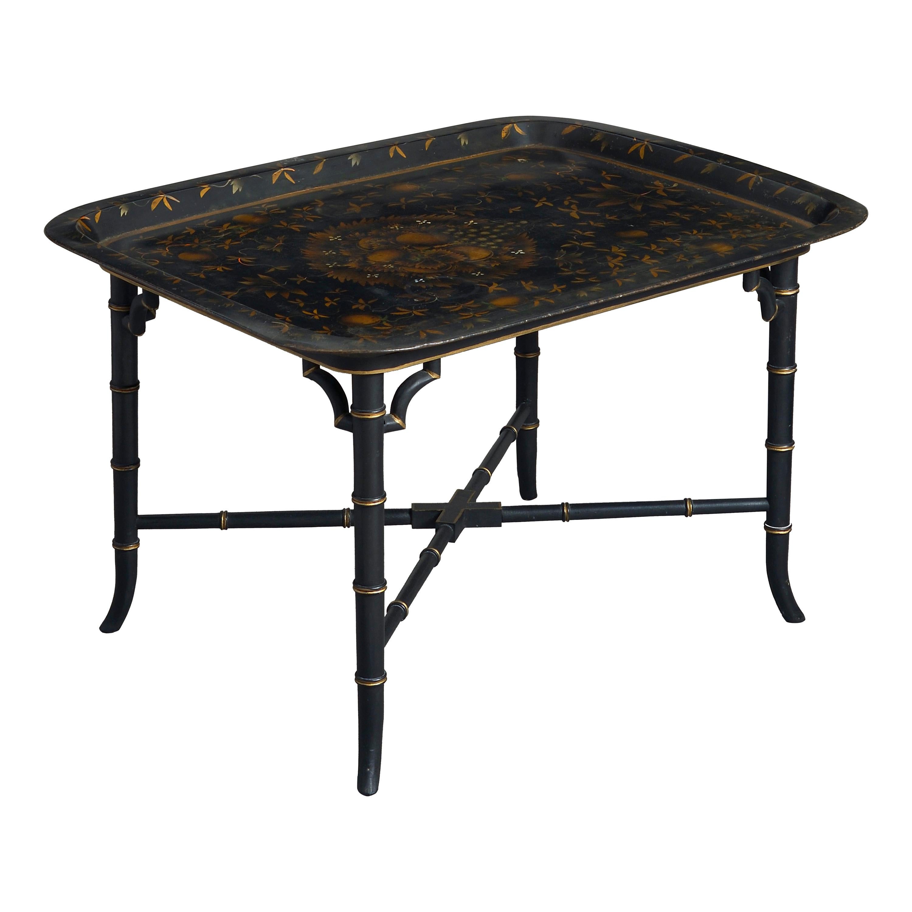 Early 19th Century Regency Period Tole Tray Table at 1stDibs