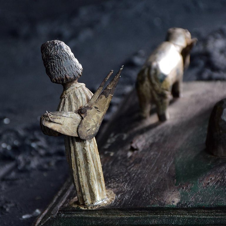 Early 19th Century Religious Folk Art Scene For Sale at 1stDibs