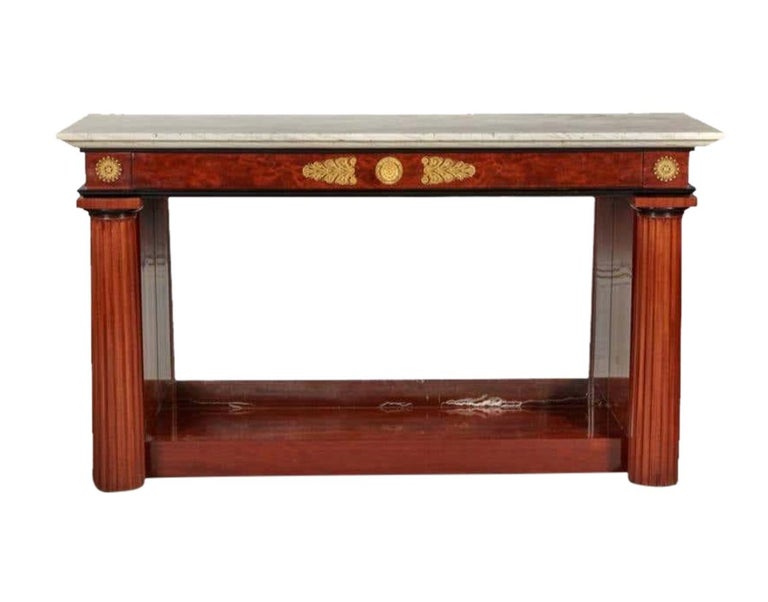 Early 19th Century Russian Empire Ormolu-Mounted Mahogany Console Table ...