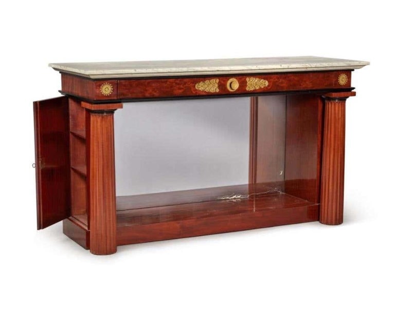 Early 19th Century Russian Empire Ormolu-Mounted Mahogany Console Table ...