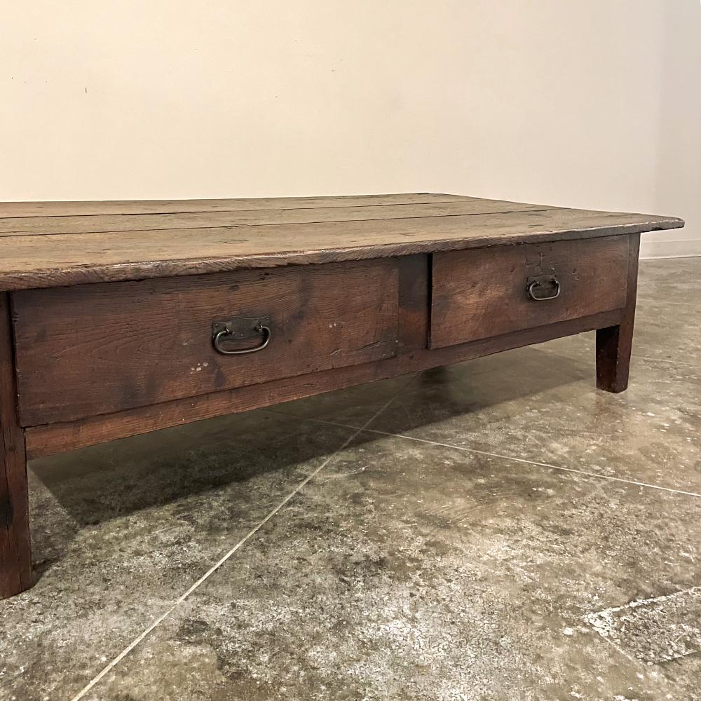 Early 19th Century, Rustic Country French Coffee Table at 1stDibs