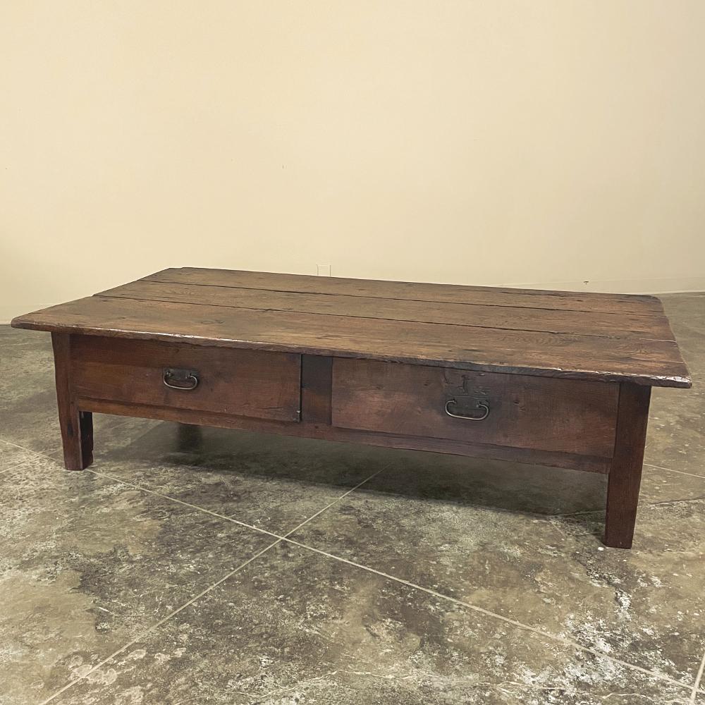 Early 19th Century, Rustic Country French Coffee Table at 1stDibs