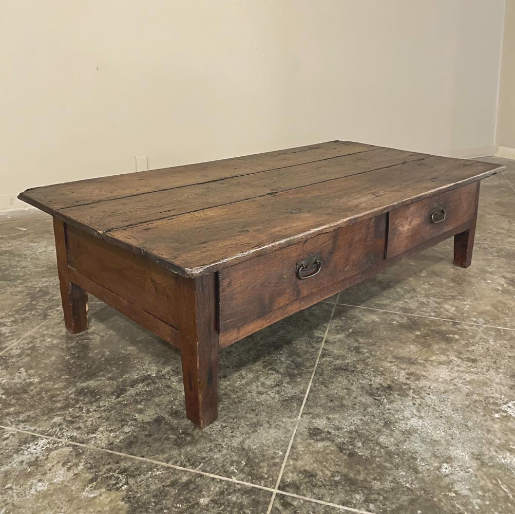 Early 19th Century, Rustic Country French Coffee Table at 1stDibs