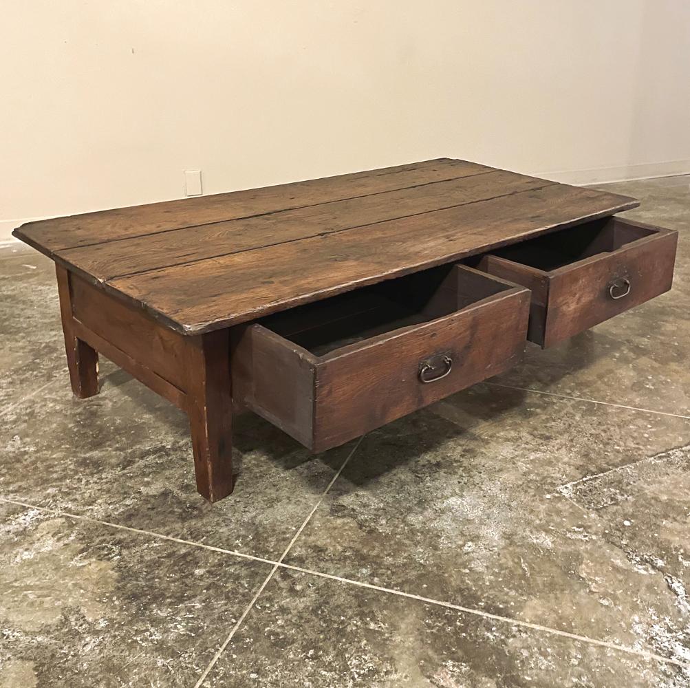 Early 19th Century, Rustic Country French Coffee Table at 1stDibs