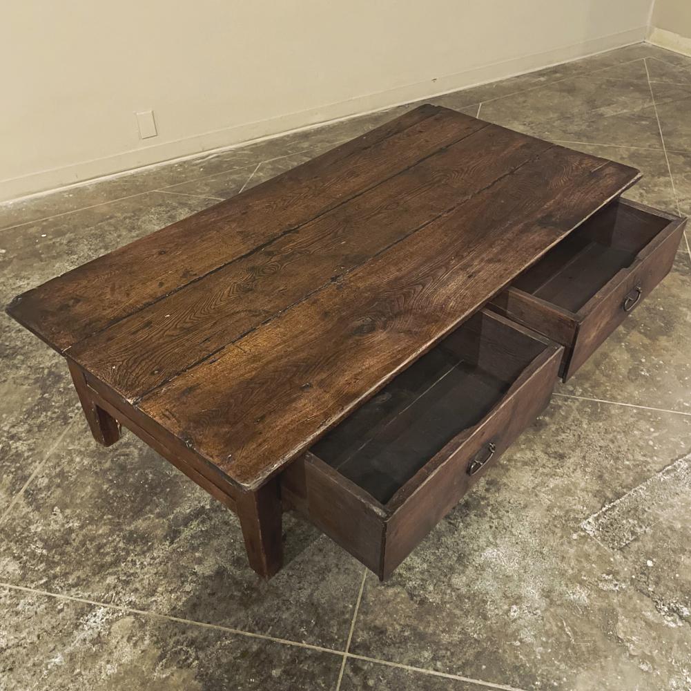 Early 19th Century, Rustic Country French Coffee Table at 1stDibs