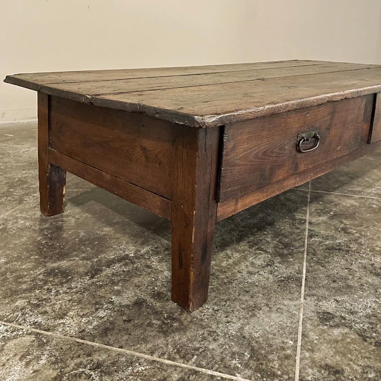 Early 19th Century, Rustic Country French Coffee Table For Sale at 1stDibs