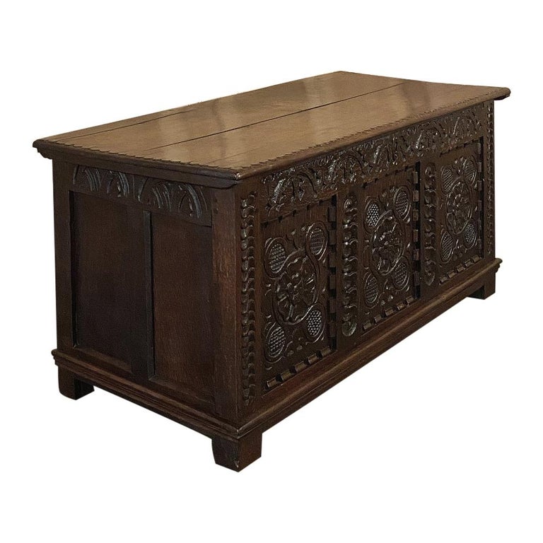 Early 19th Century Rustic French Renaissance Trunk at 1stDibs