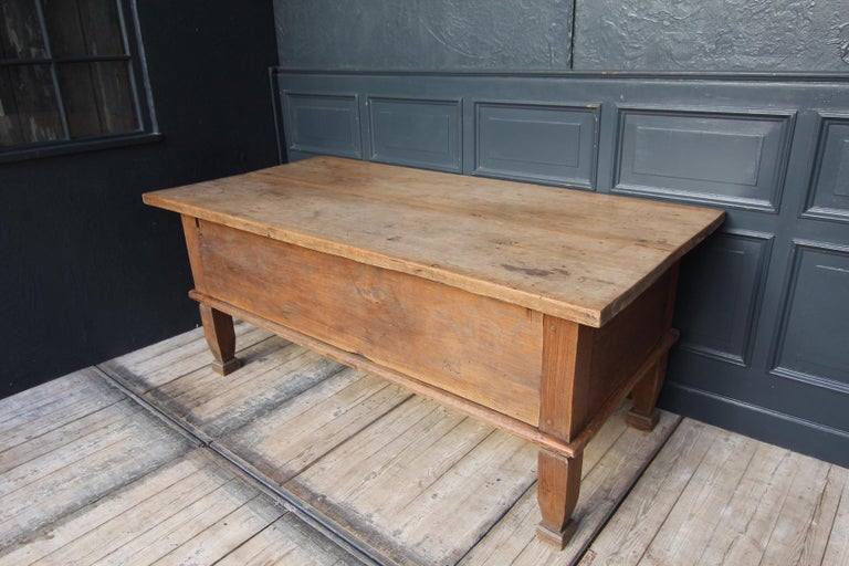 Early 19th Century Rustic Kitchen Prep Table or Kitchen Island at 1stDibs