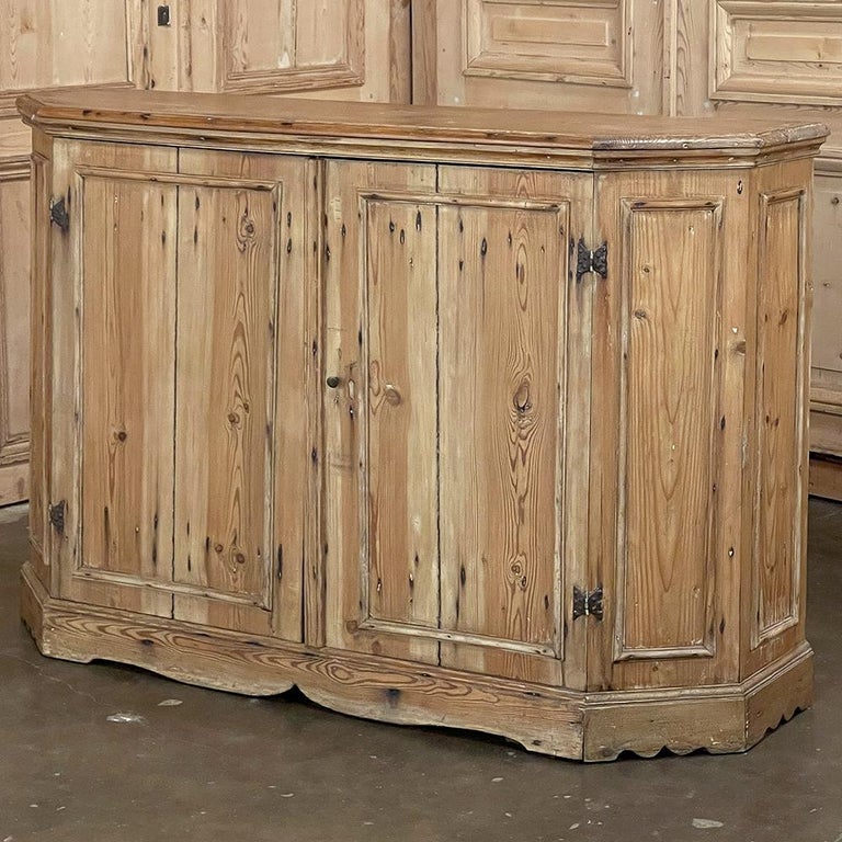 Early 19th Century Rustic Tuscan Credenza ~ Sideboard in Stripped Pine ...