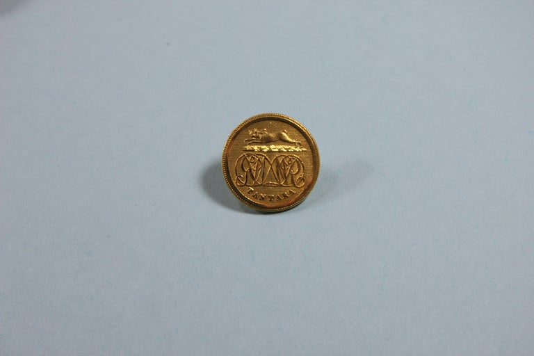 Early 19th Century Set of 12 Brass Gilt Hunting Buttons by Firmin and ...