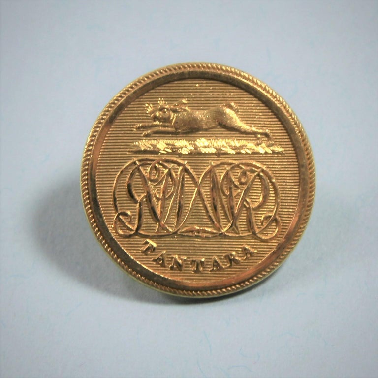 Early 19th Century Set of 12 Brass Gilt Hunting Buttons by Firmin and ...