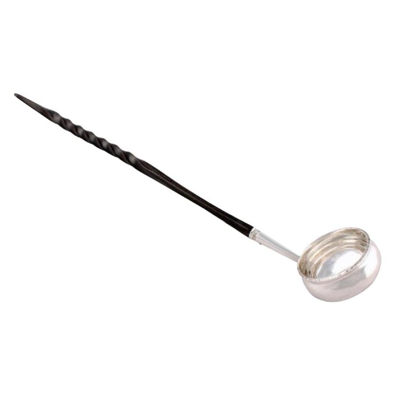 Early 19th Century Silver Toddy Ladle For Sale at 1stDibs