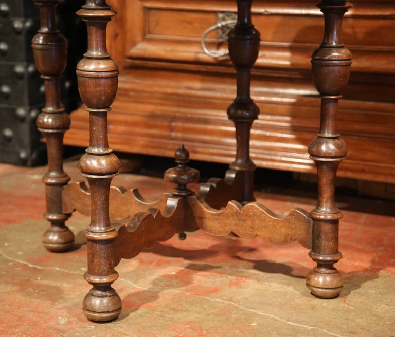 Mid-19th Century Spanish Carved Walnut "Brasero" Table with Repousse ...