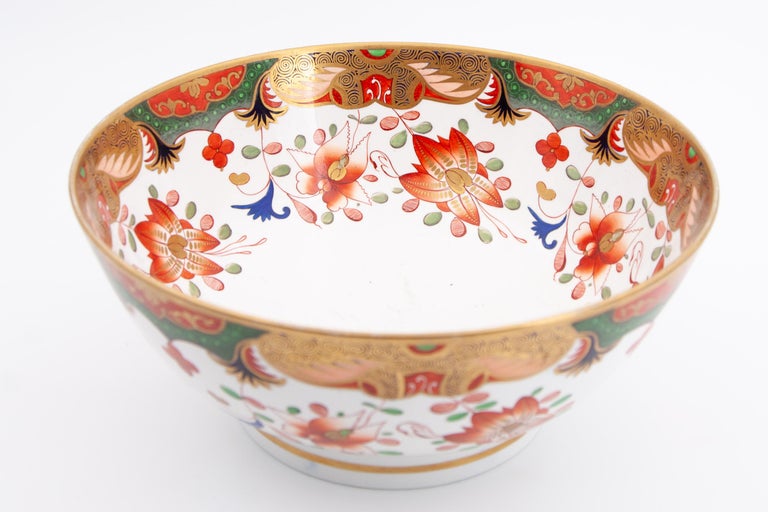 Early 19th Century Spode Porcelain Regency Punch Bowl For Sale at 1stDibs