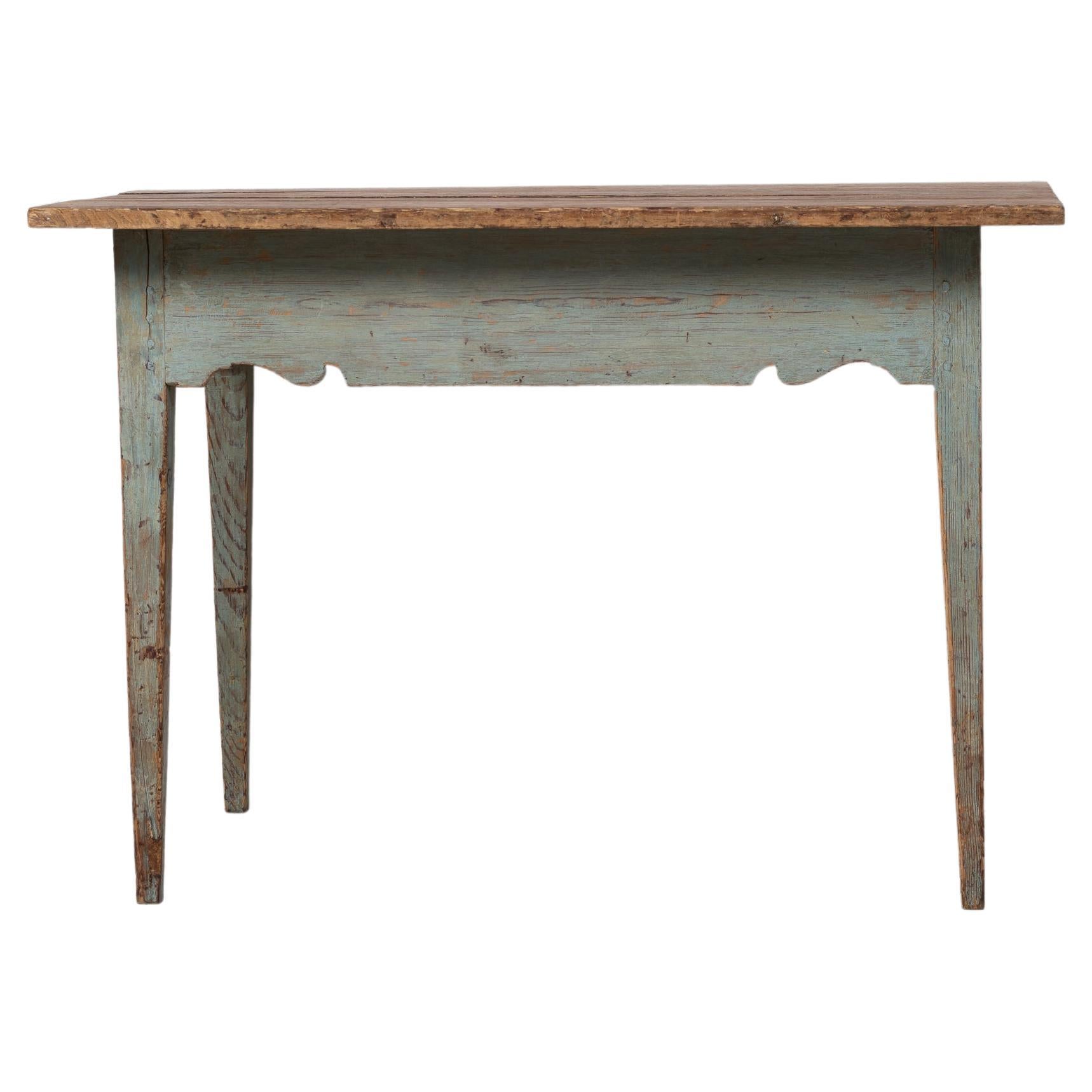 19th Century Swedish Console Table with Original Paint at 1stDibs