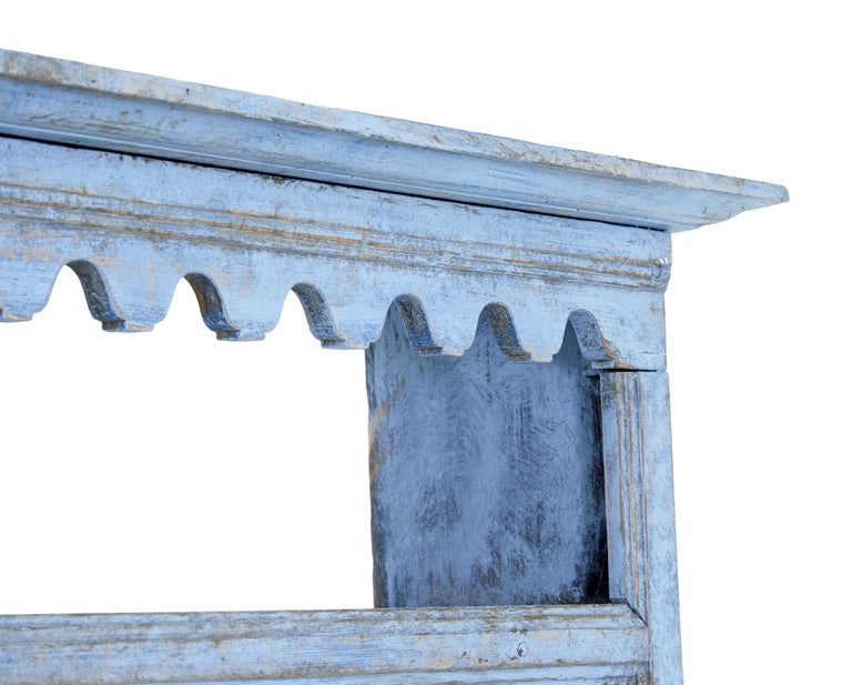Early 19th Century Swedish Painted Dresser and Rack at 1stDibs