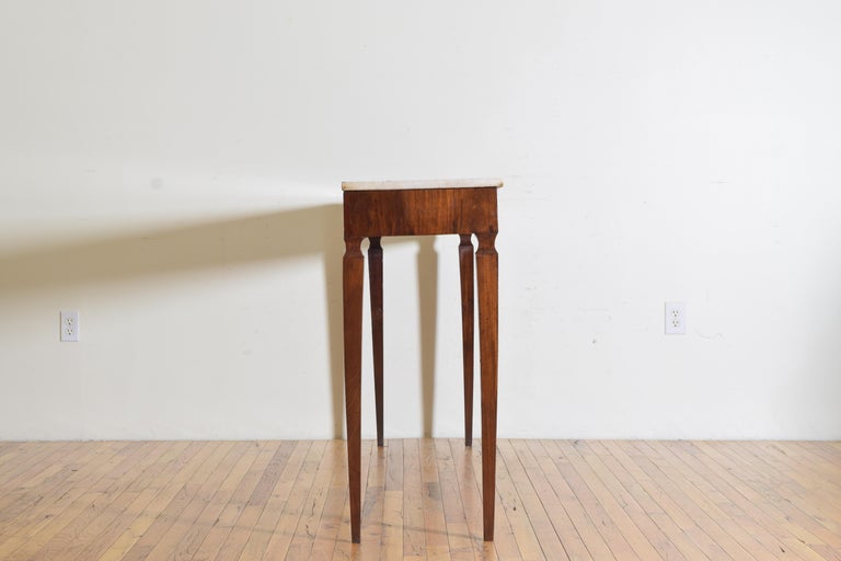 Early 19th Century Tuscan Walnut Veneered and Marble-Top Shallow ...