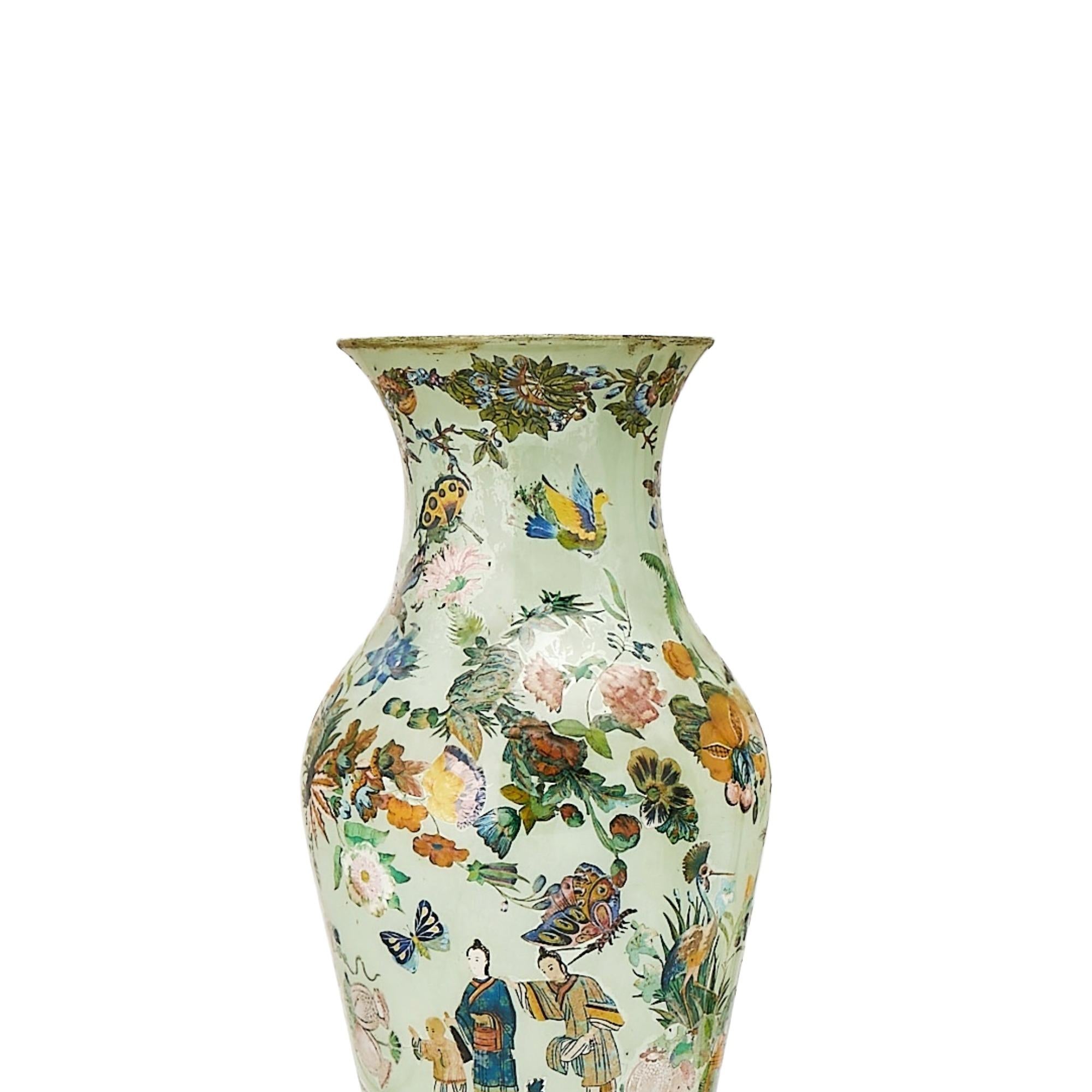 Early 19th Century Victorian Decalomania Decorative Vase, London For ...