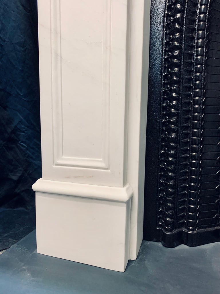 Early 19th Century Victorian Manner Statuary Marble Fireplace Surround ...
