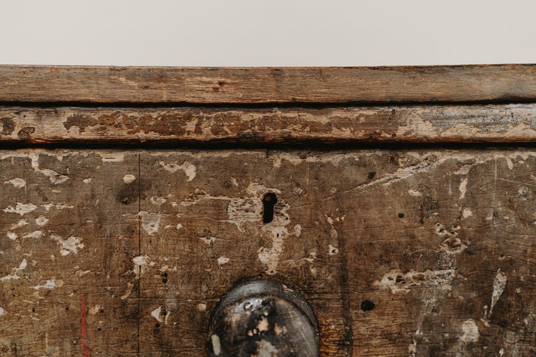 Early 19th Century Victorian Period Comb-Work Painted Pine Dresser Base ...