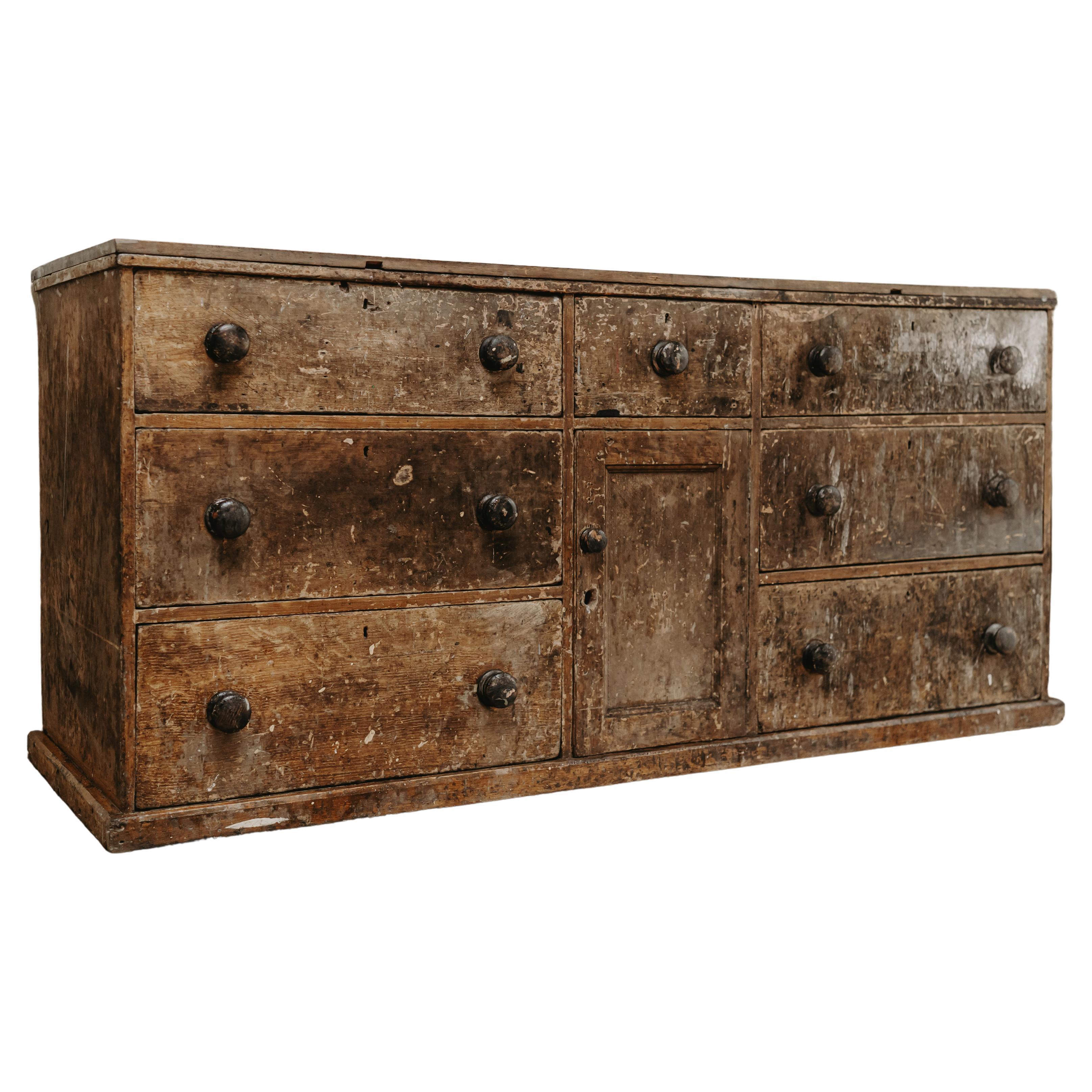 19th Century Welsh Primitive Cottage Dresser For Sale at 1stDibs