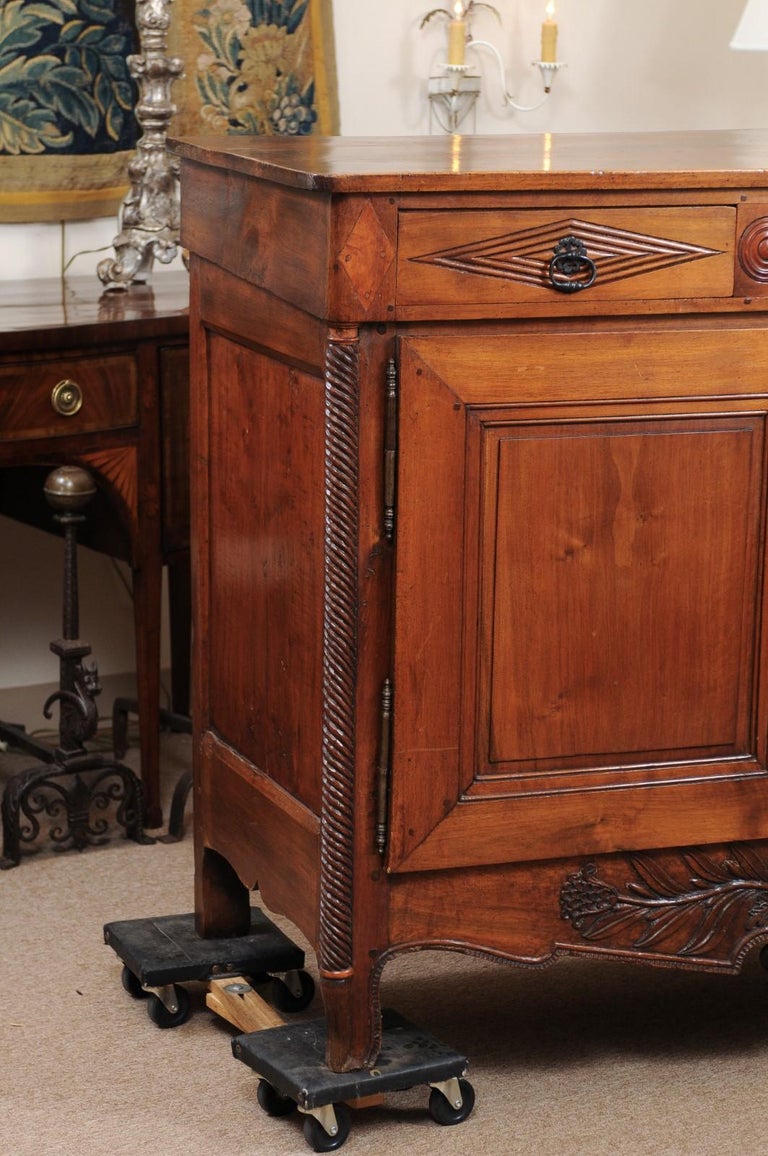 Early 19th Century Walnut Buffet with Carved Apron, France, circa 1800 ...