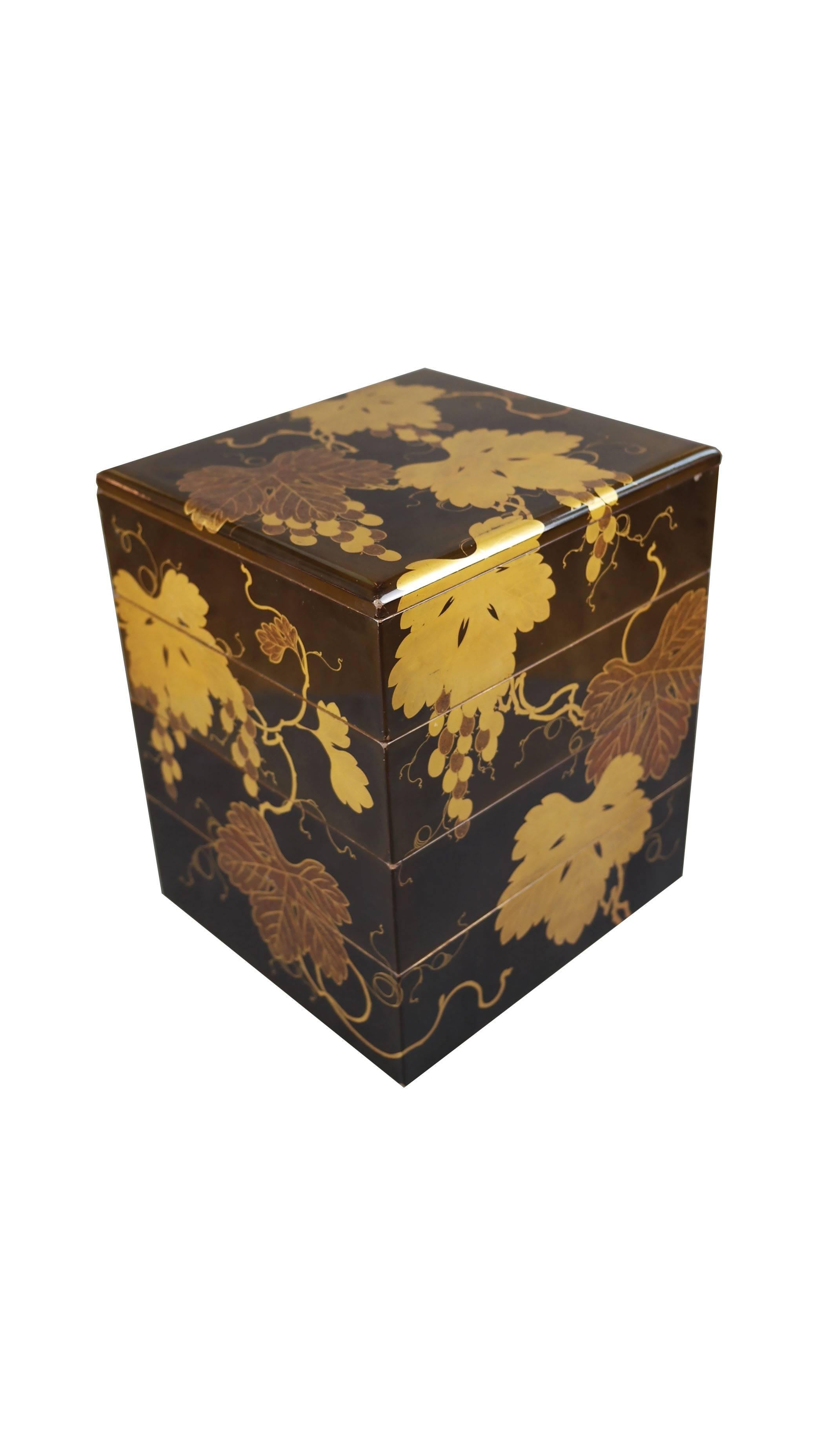 Early 19th Century, Bento Box with Grapes Design, Edo Period, Art of ...
