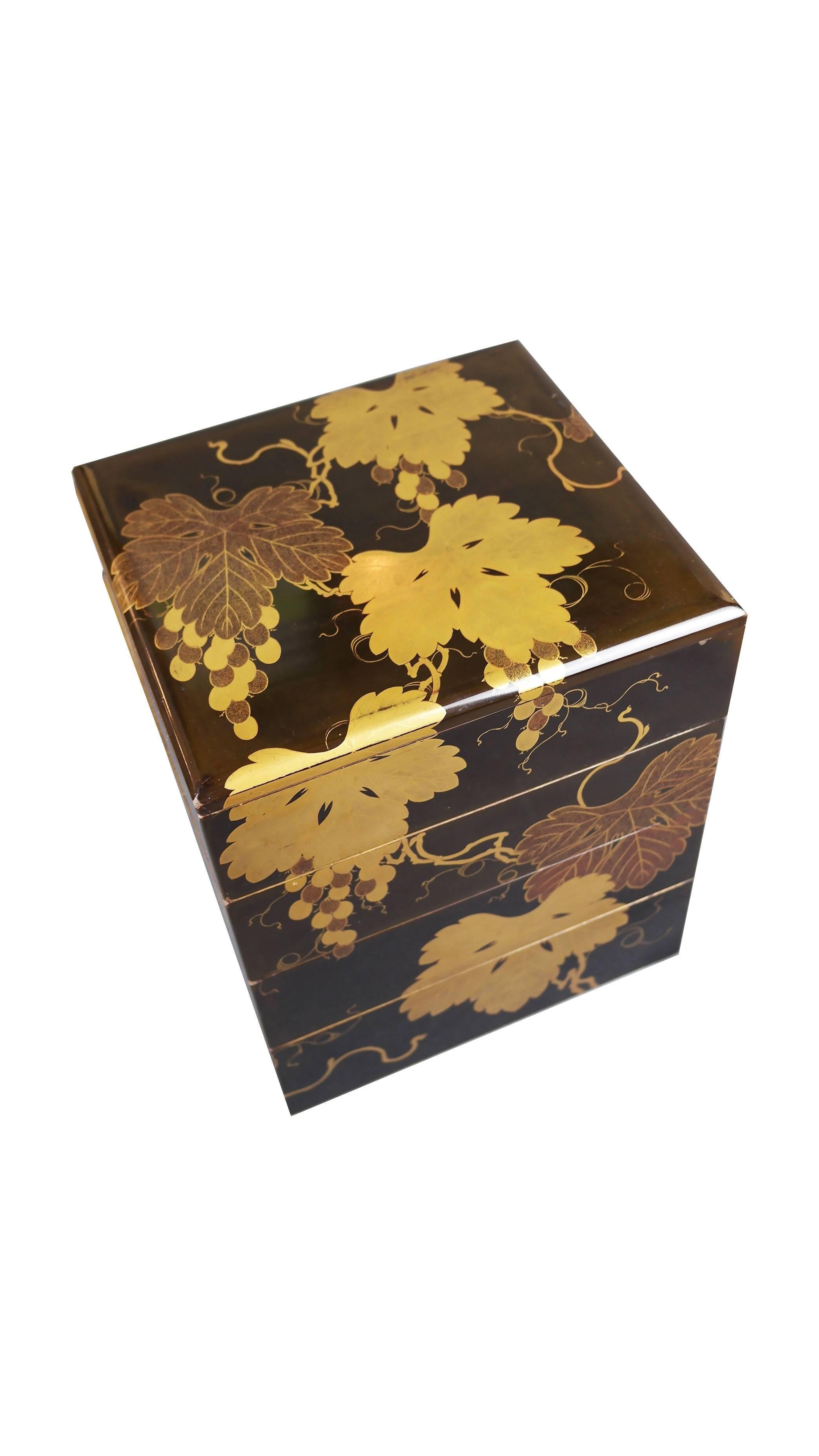 Early 19th Century, Bento Box with Grapes Design, Edo Period, Art of ...