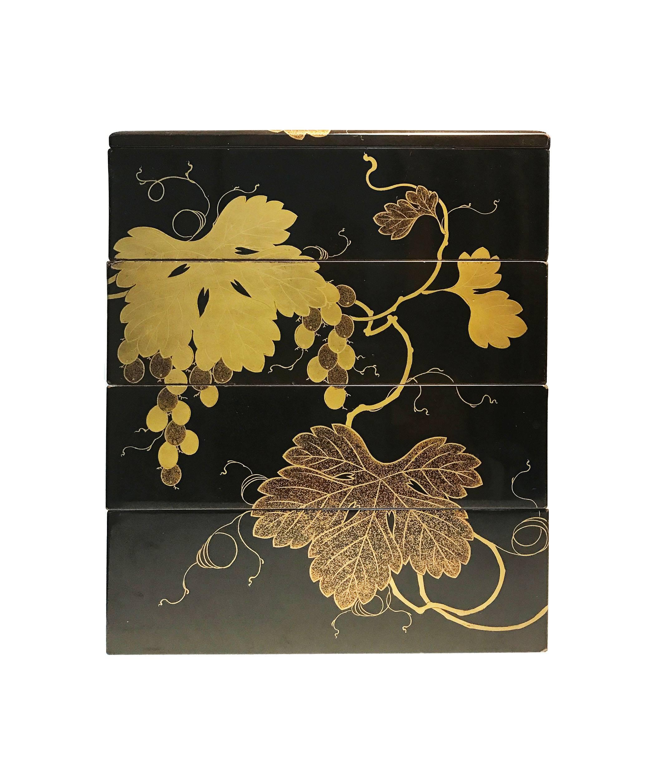 Early 19th Century, Bento Box with Grapes Design, Edo Period, Art of ...