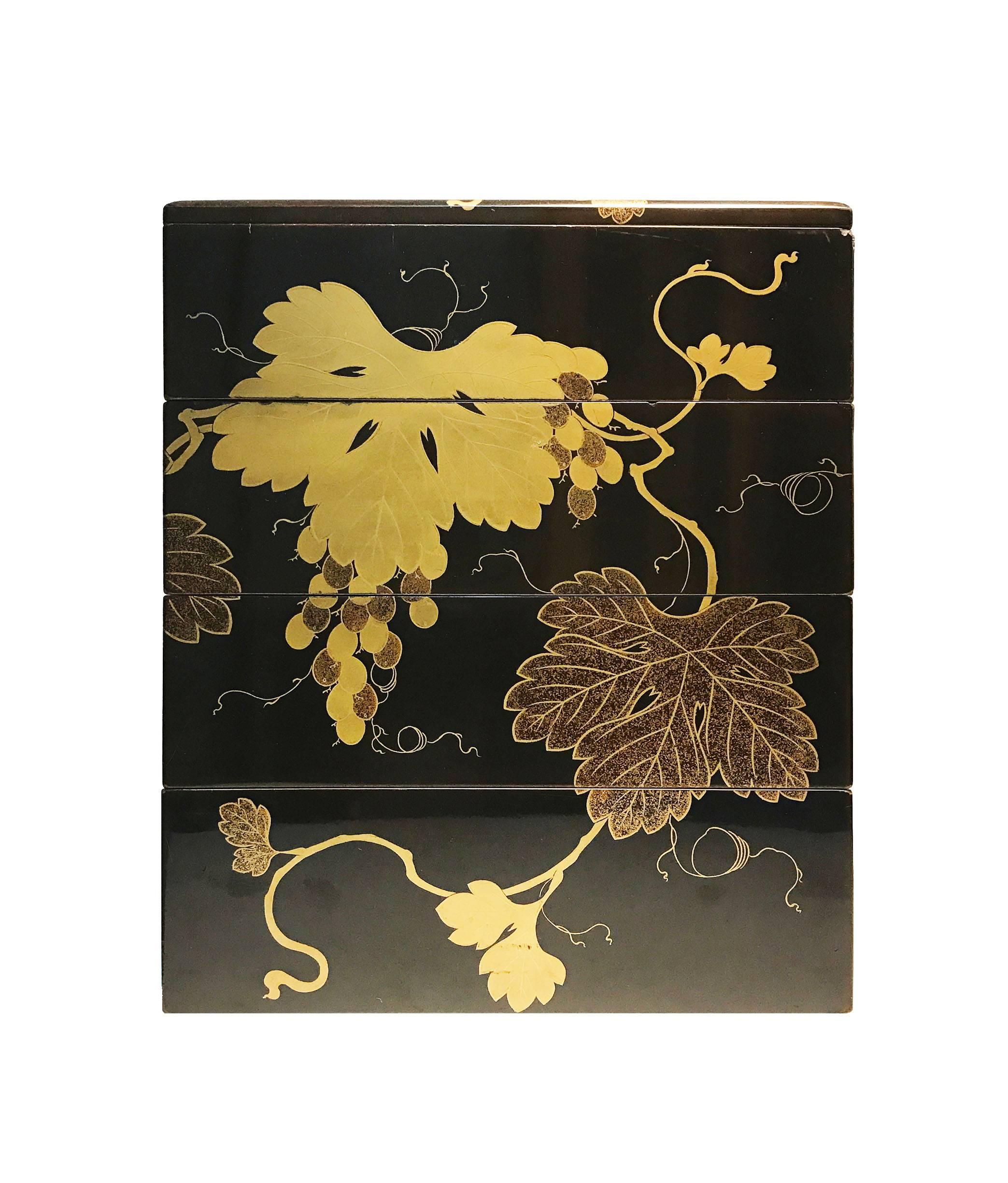 Early 19th Century, Bento Box with Grapes Design, Edo Period, Art of ...
