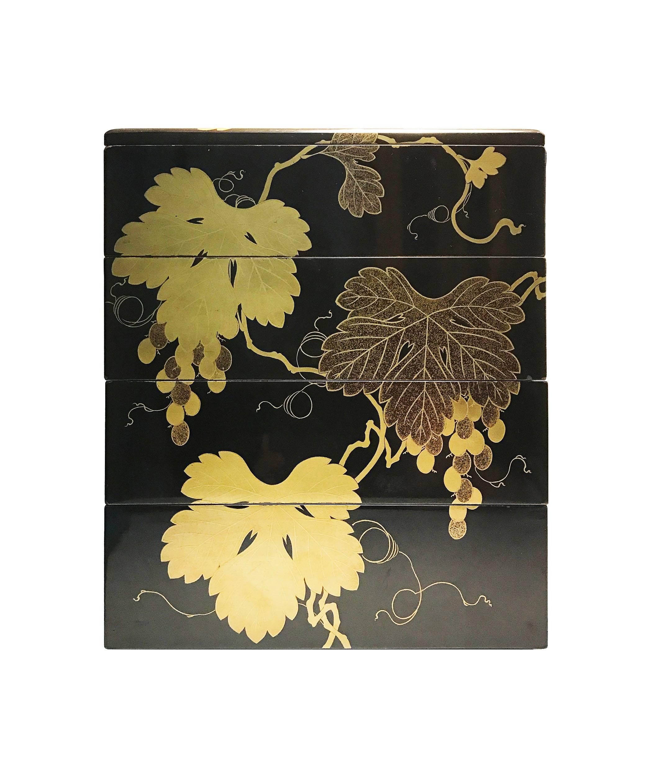 Early 19th Century, Bento Box with Grapes Design, Edo Period, Art of ...