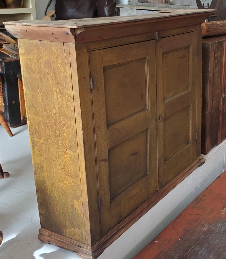 Early 19thc Mustard Table Top or Hanging Cupboard For Sale at 1stDibs ...