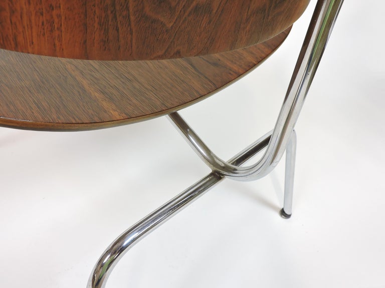 Early First Edition Eames Walnut LCM Chair for Evans For Sale at 1stDibs