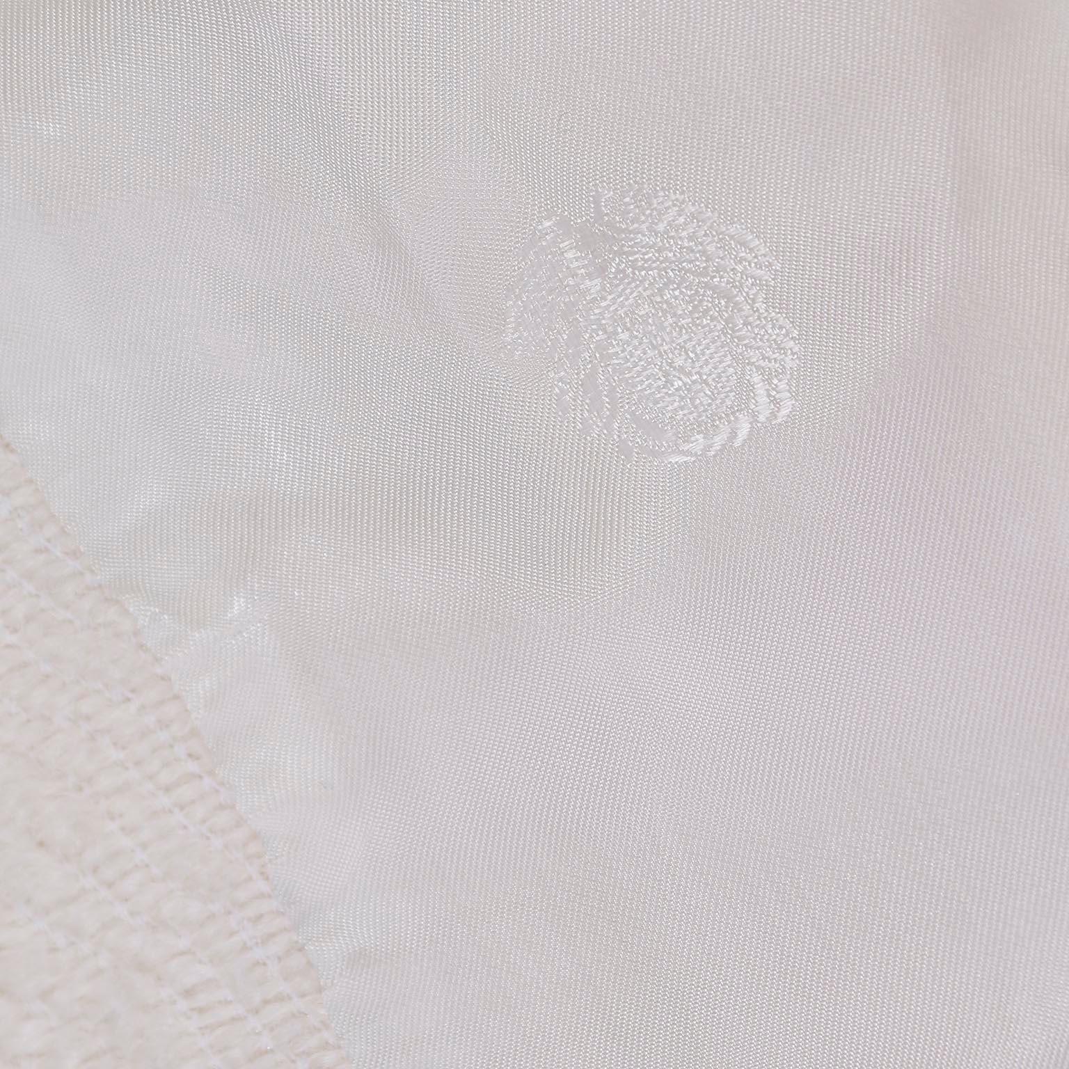 Early 2000s Gianni Versace Ivory Boucle Wool Double Zip Front Jacket ...