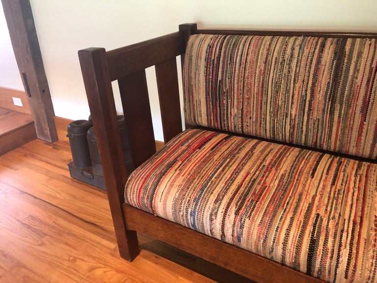 Early 20th Century American L. and J. G. Stickley Settle No. 216 at 1stDibs