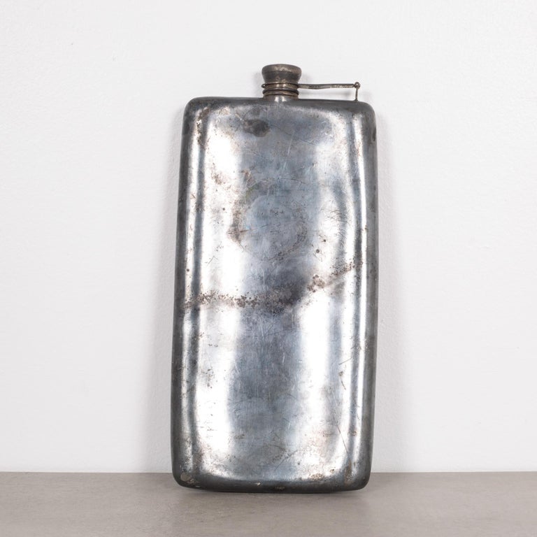Early 20th Century Oversized Hand Hammered Monogrammed Flask, circa ...