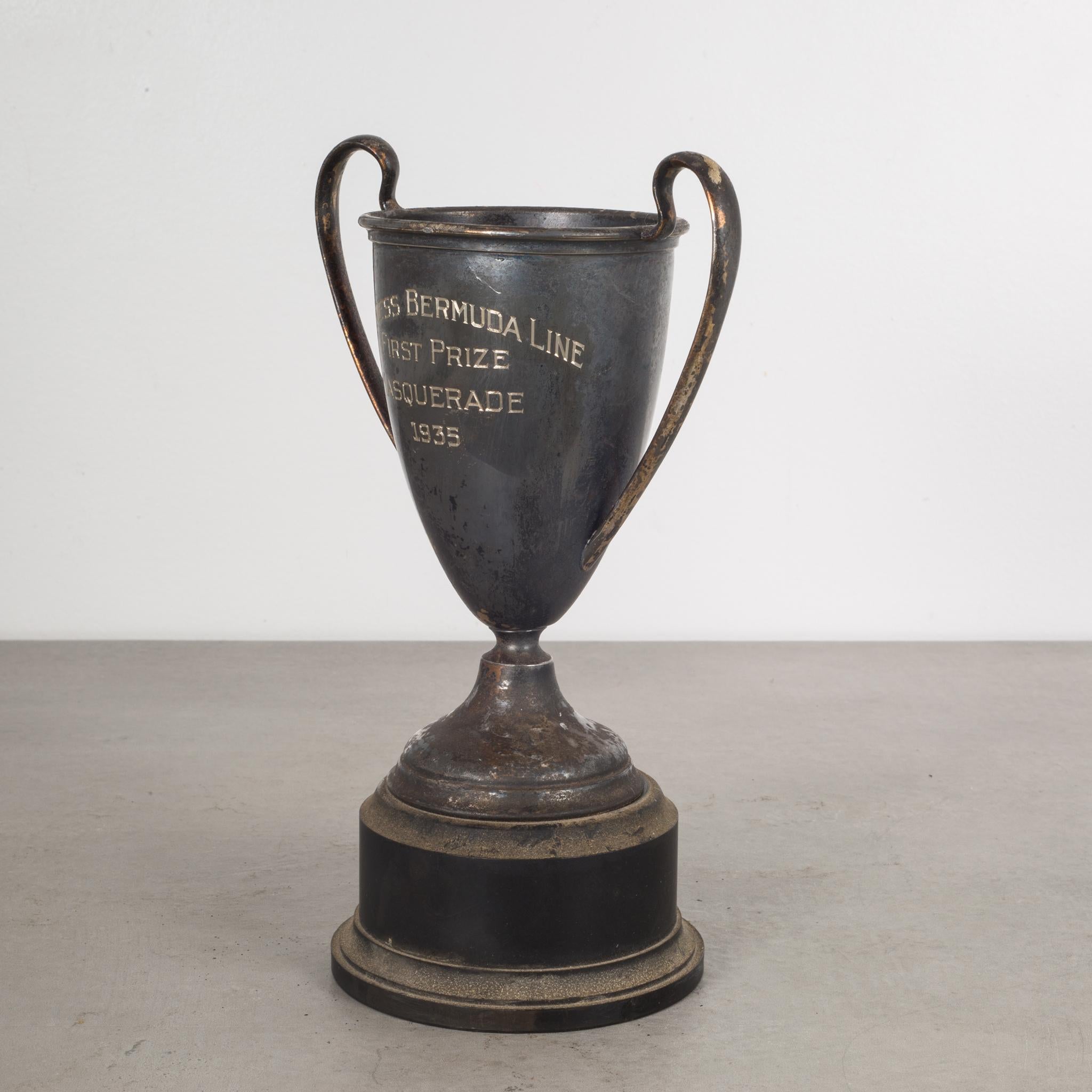 Early 20th Century Antique Silver Plated 1st Place Trophy, circa 1935 ...