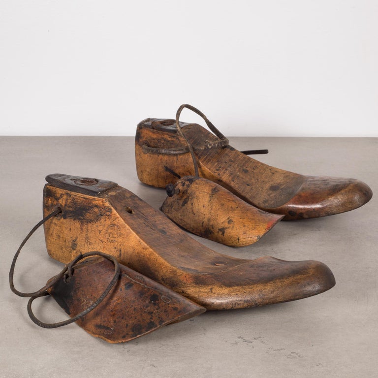 Early 20th Century Antique Wood and Leather Shoe Last, circa 1920 at ...