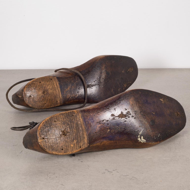 Early 20th Century Antique Wood and Leather Shoe Last, circa 1920 at ...