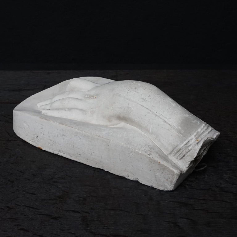 early 20th C. Belgium Cast Plaster Woman's Hand, Musées Royaux du ...