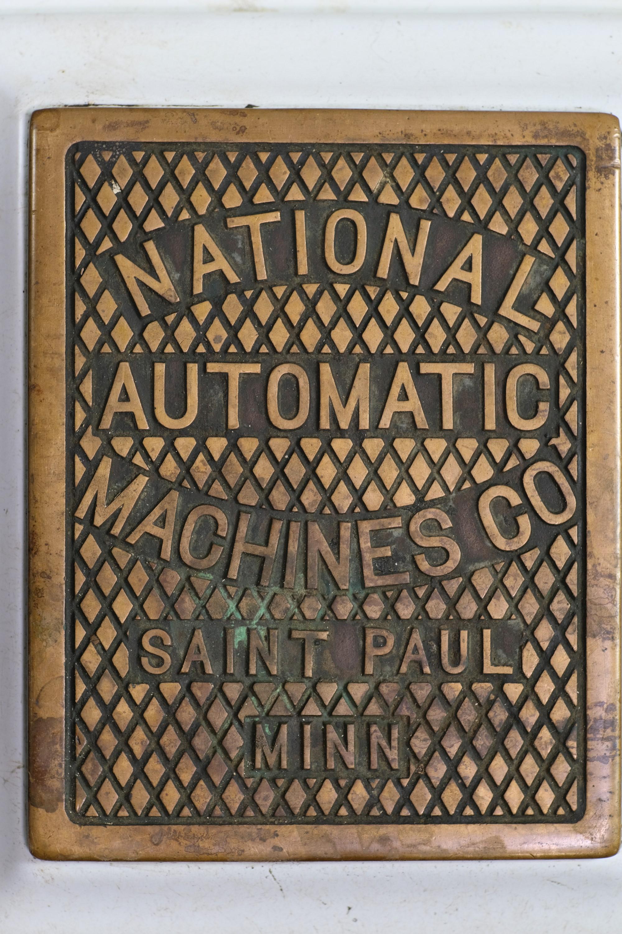 Early 20th C Cast Iron Lollipop Scale w Mirror National Automatic ...