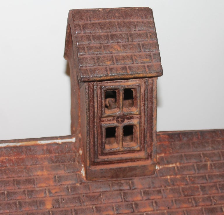 Early 20th C. Cast Iron Miniature Farm House For Sale at 1stDibs